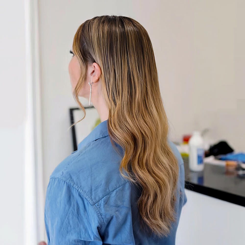 #9 Sleek Prom Style with Wavy Ends